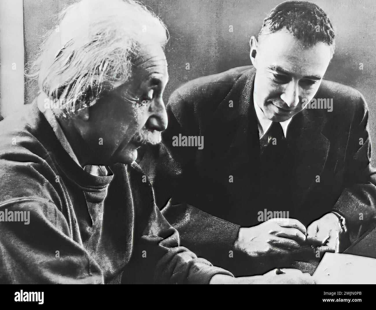 Albert Einstein and Robert Oppenheimer. Institute for Advanced Study ...