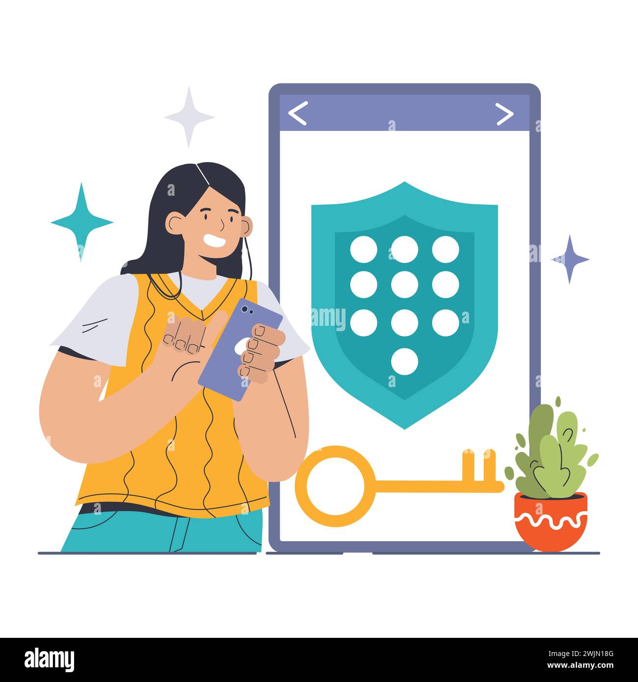 Data Encryption Personal Information Internet Access Or Database Protection Cyber Security