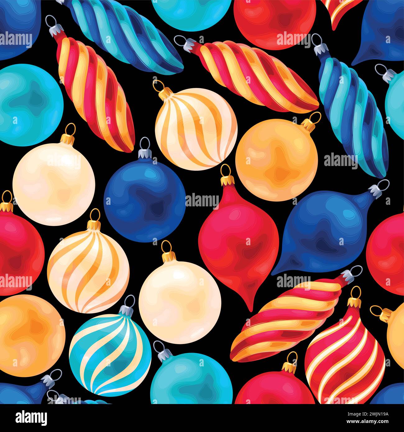 Christmas decorations blue glass Stock Vector Images - Alamy