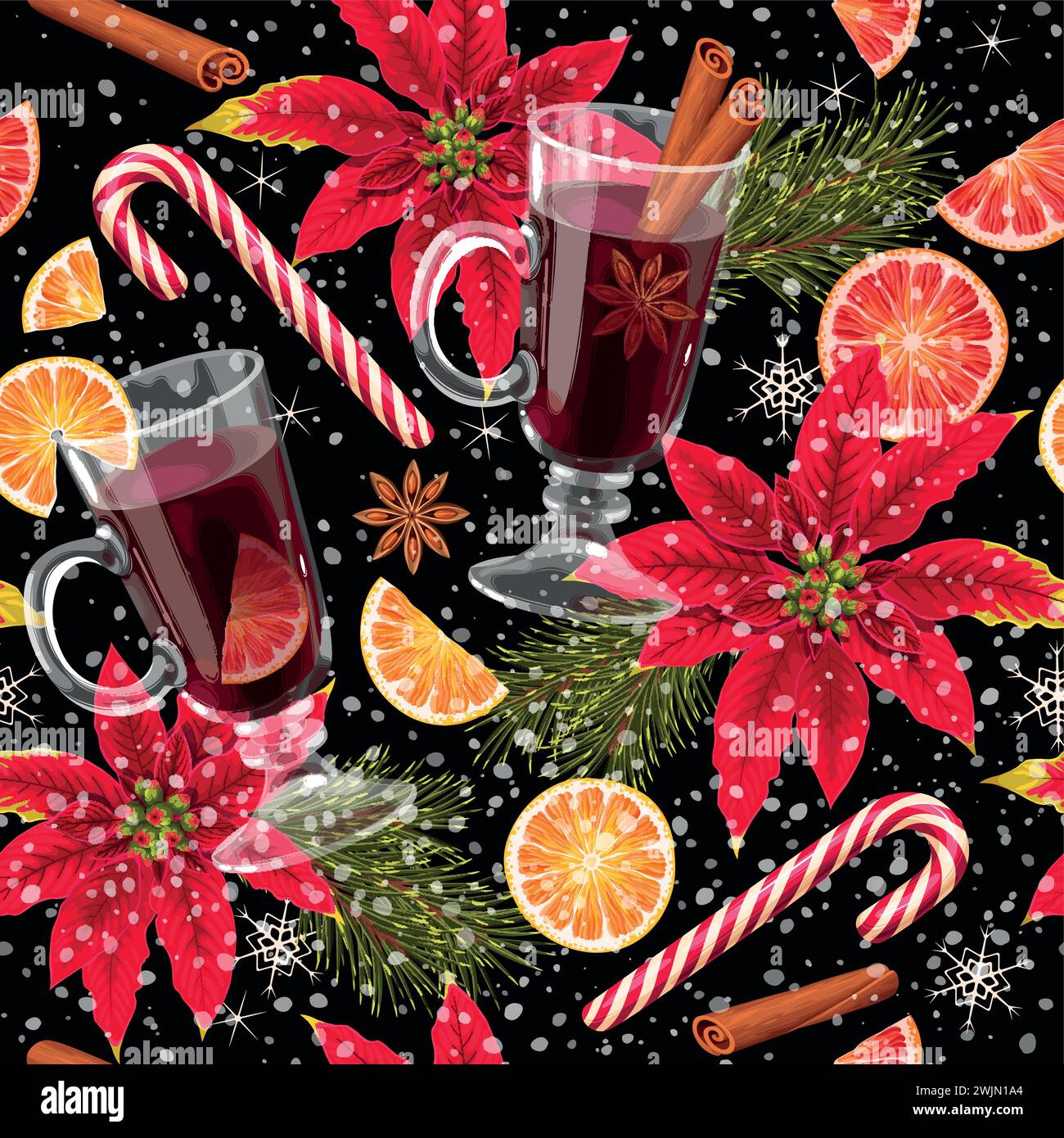 Sugar candy seamless retro Stock Vector Images - Alamy