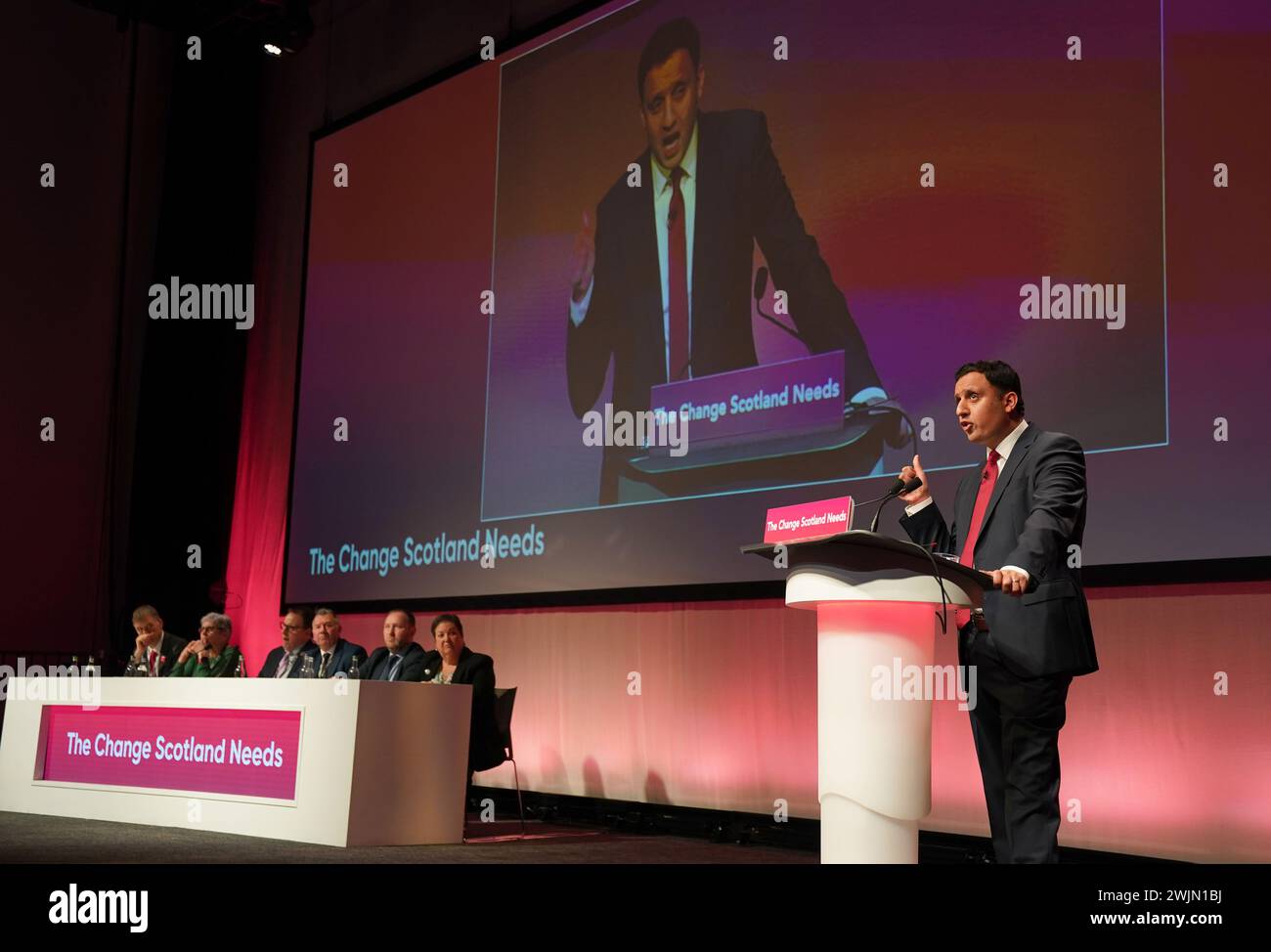 Scottish Labour leader Anas Sarwar during his speech at the Scottish ...