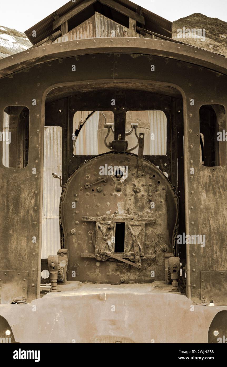 Bolivian train graveyard Stock Photo - Alamy