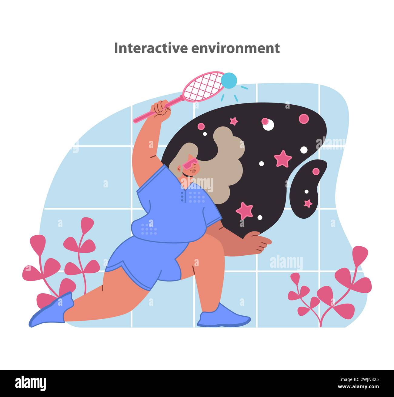 The merging into cosmos Stock Vector Images - Alamy