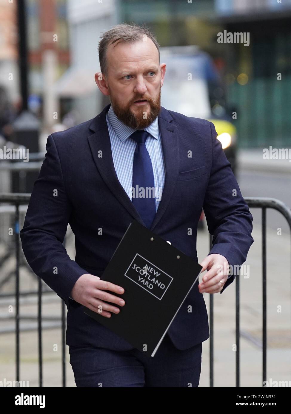 Detective Superintendent Andy Furphy arrives to speak to the media ...