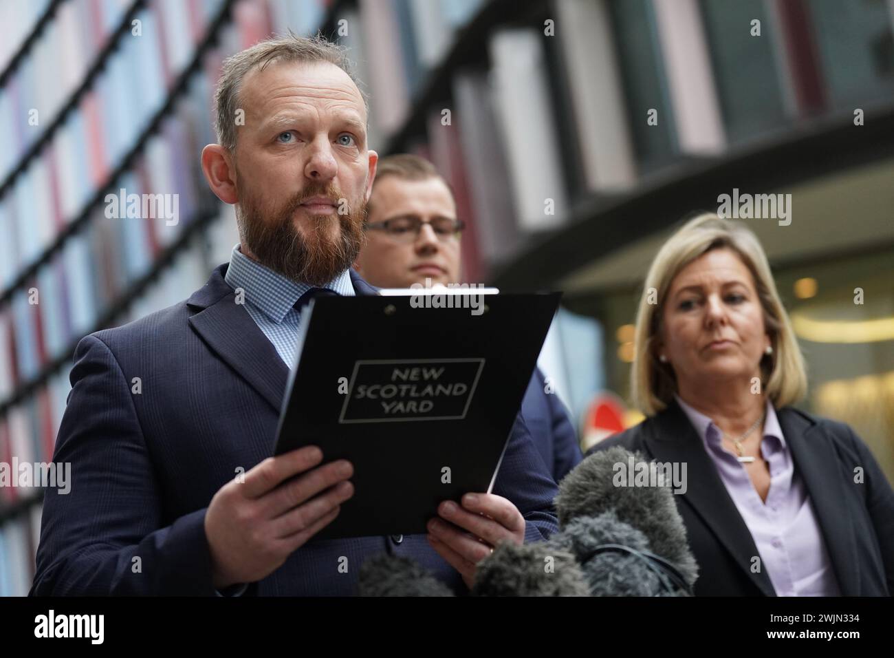 Detective Superintendent Andy Furphy speaks to the media outside the ...