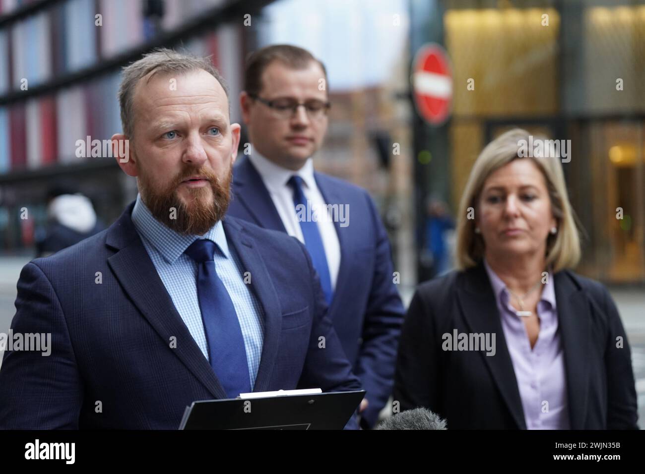 Detective Superintendent Andy Furphy speaks to the media outside the ...