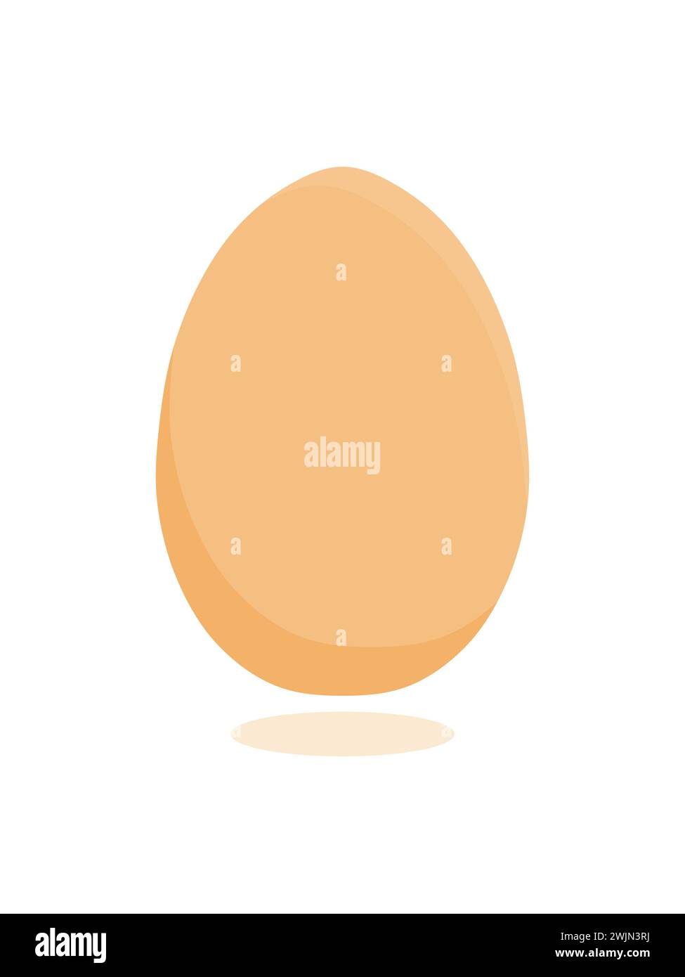 Flat vector egg. Simple egg illustration. Isolated egg cartoon style ...
