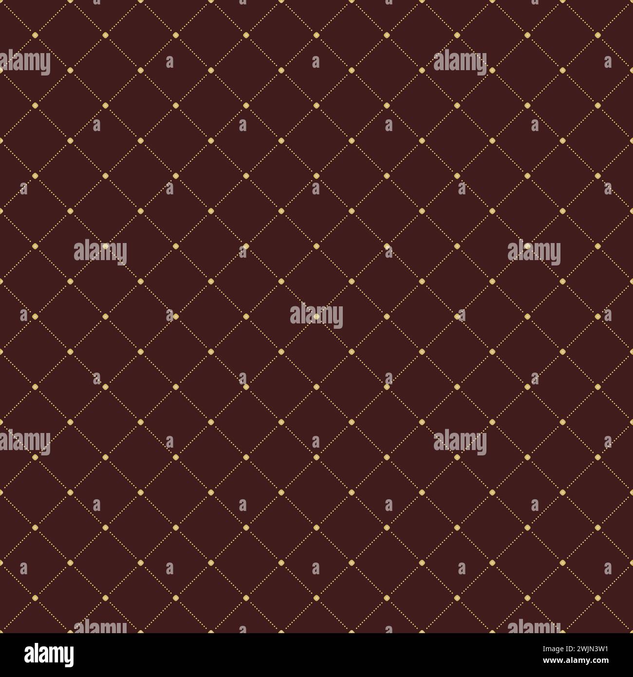 Geometric dotted brown and golden pattern. Seamless abstract modern ...