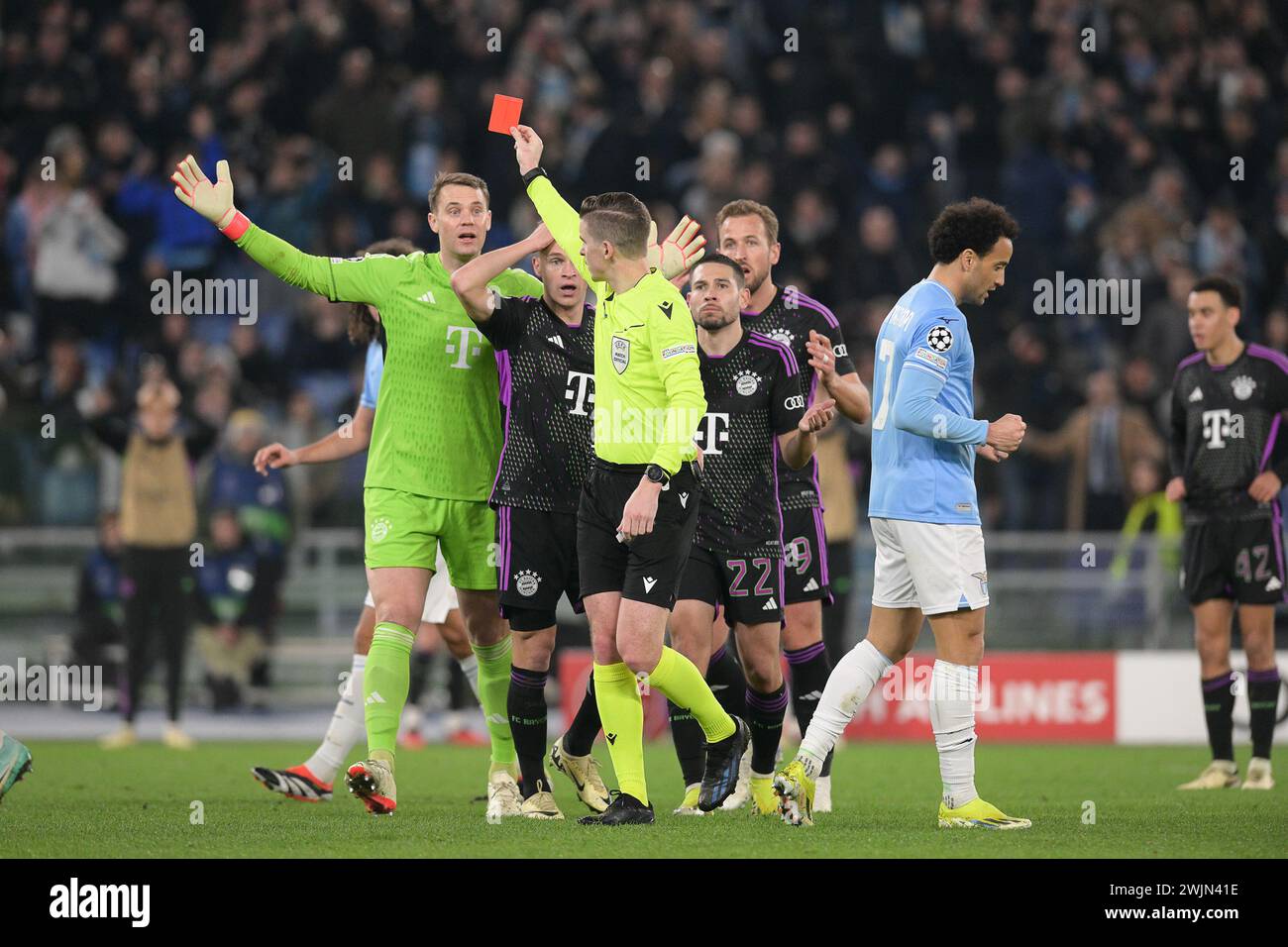 Stadio Olimpico, Rome, Italy. 14th Feb, 2024. Champions League Football ...