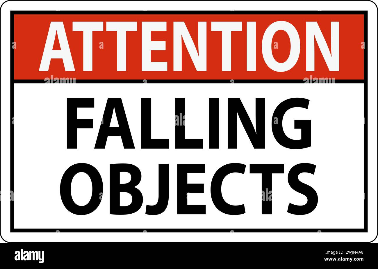 Beware falling objects sign hi-res stock photography and images - Alamy
