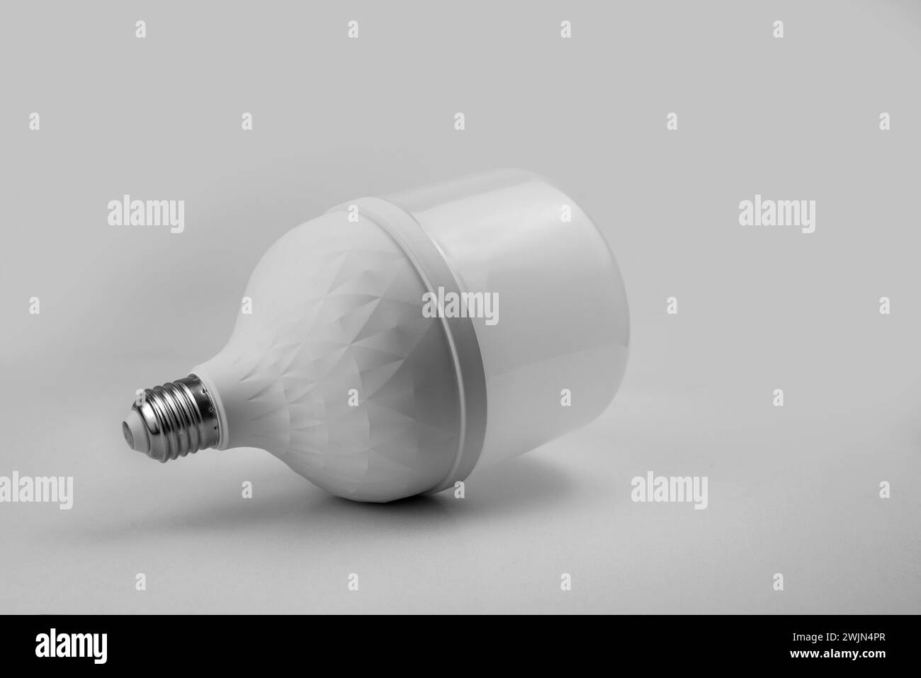 Big 50W led bulb on a white background Stock Photo - Alamy