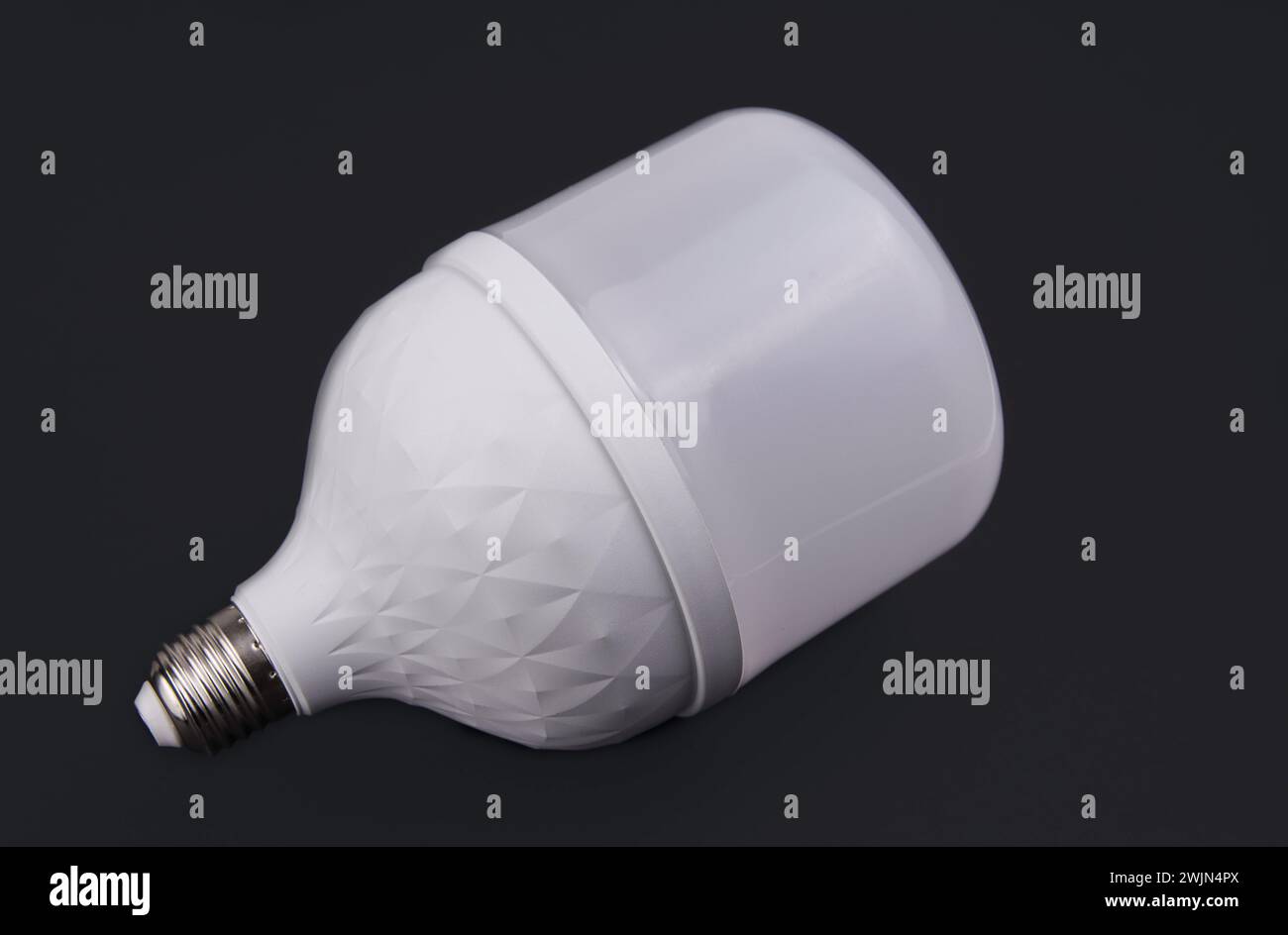 Big 50W led bulb on a black background Stock Photo - Alamy