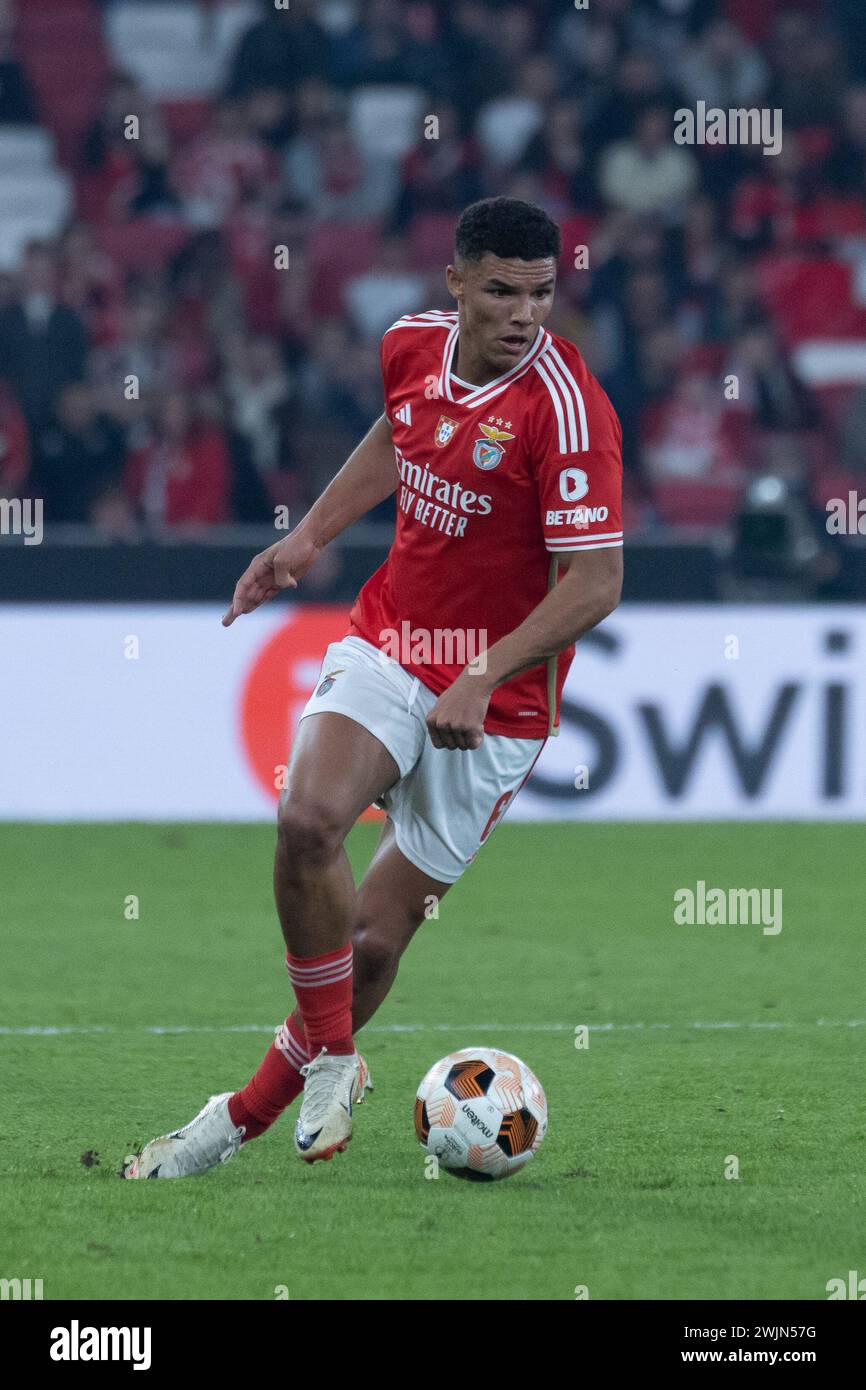 February 15, 2024. Lisbon, Portugal. Benfica's defender from Denmark ...