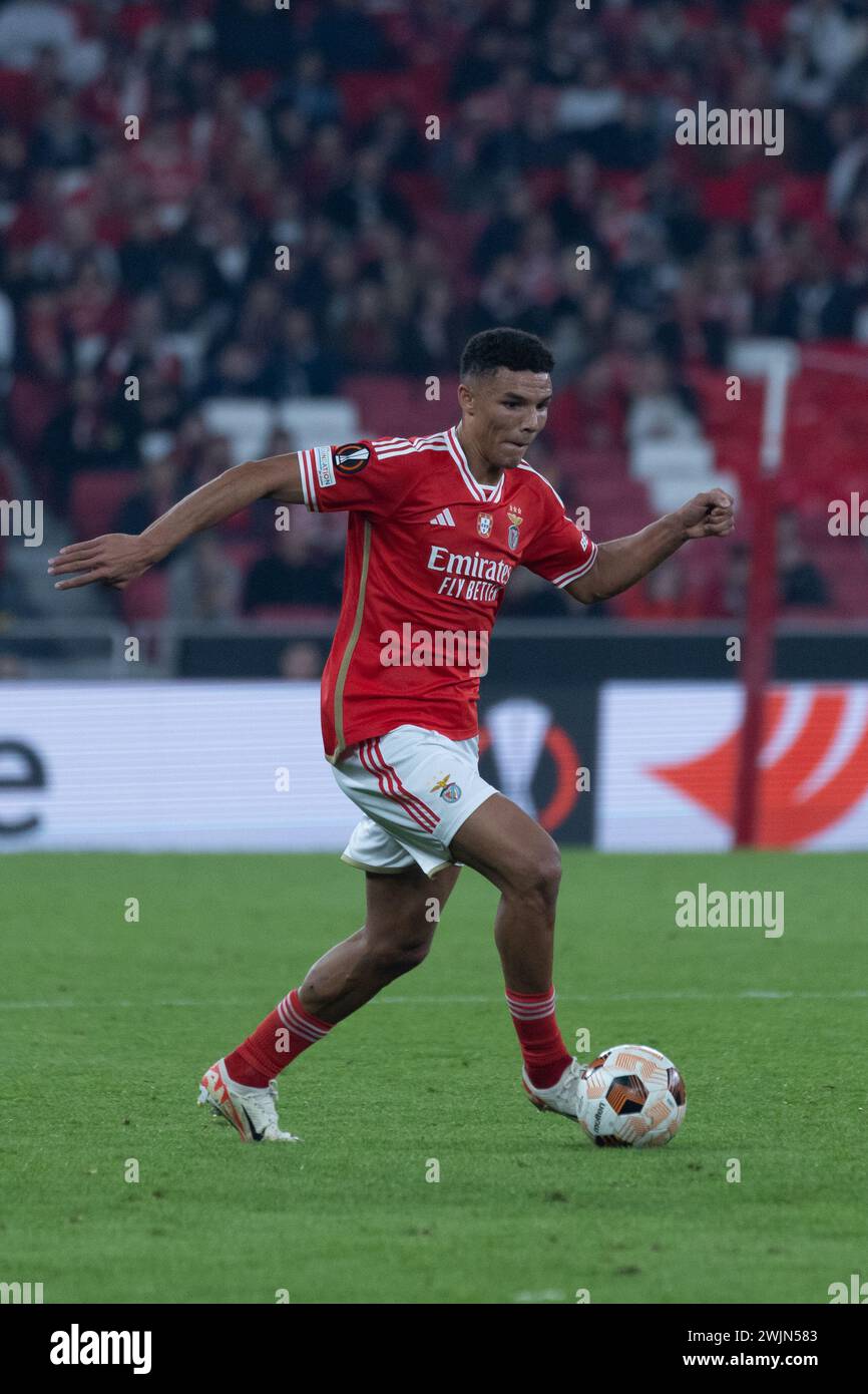 February 15, 2024. Lisbon, Portugal. Benfica's defender from Denmark ...