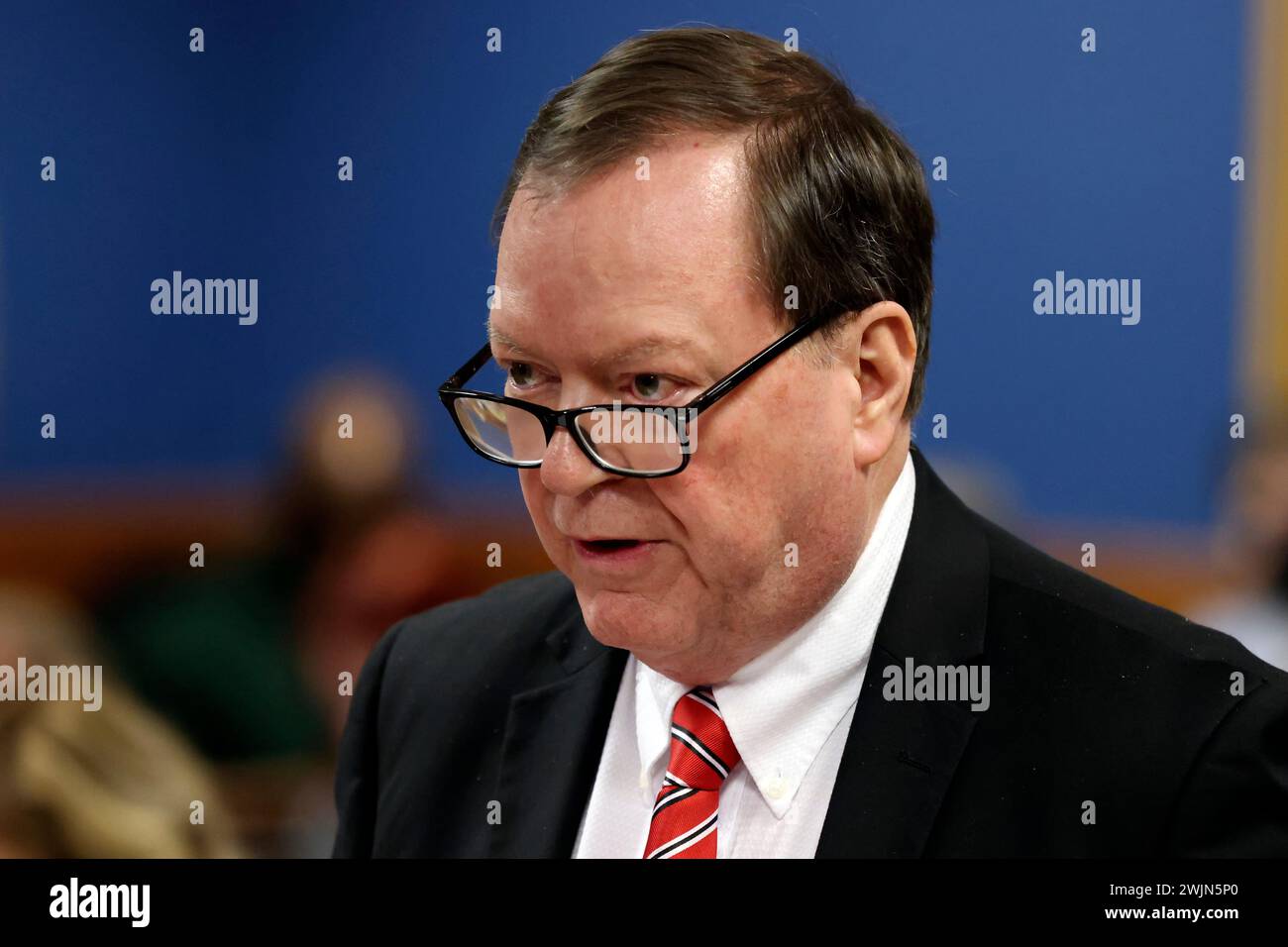 Attorney Craig Gillen, who represents David Shafer, speaks during a ...