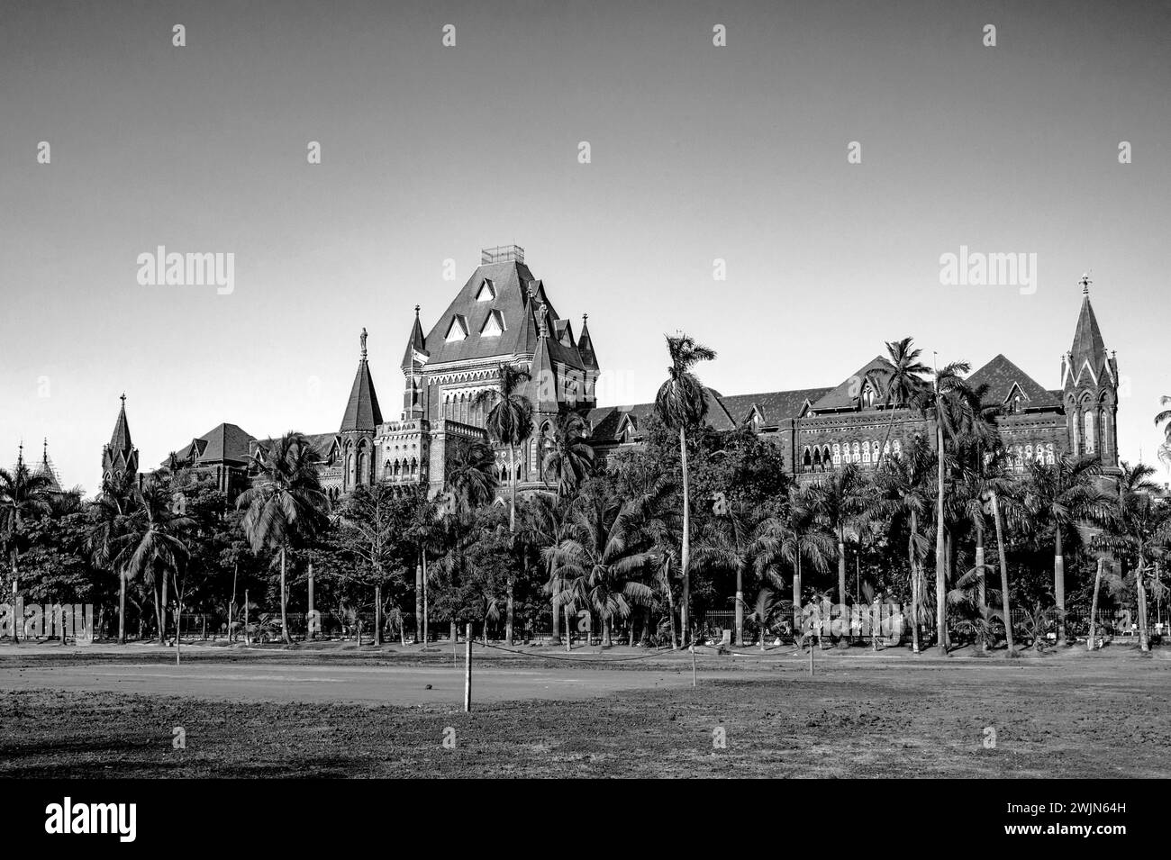 Clock tower mumbai Black and White Stock Photos & Images - Alamy