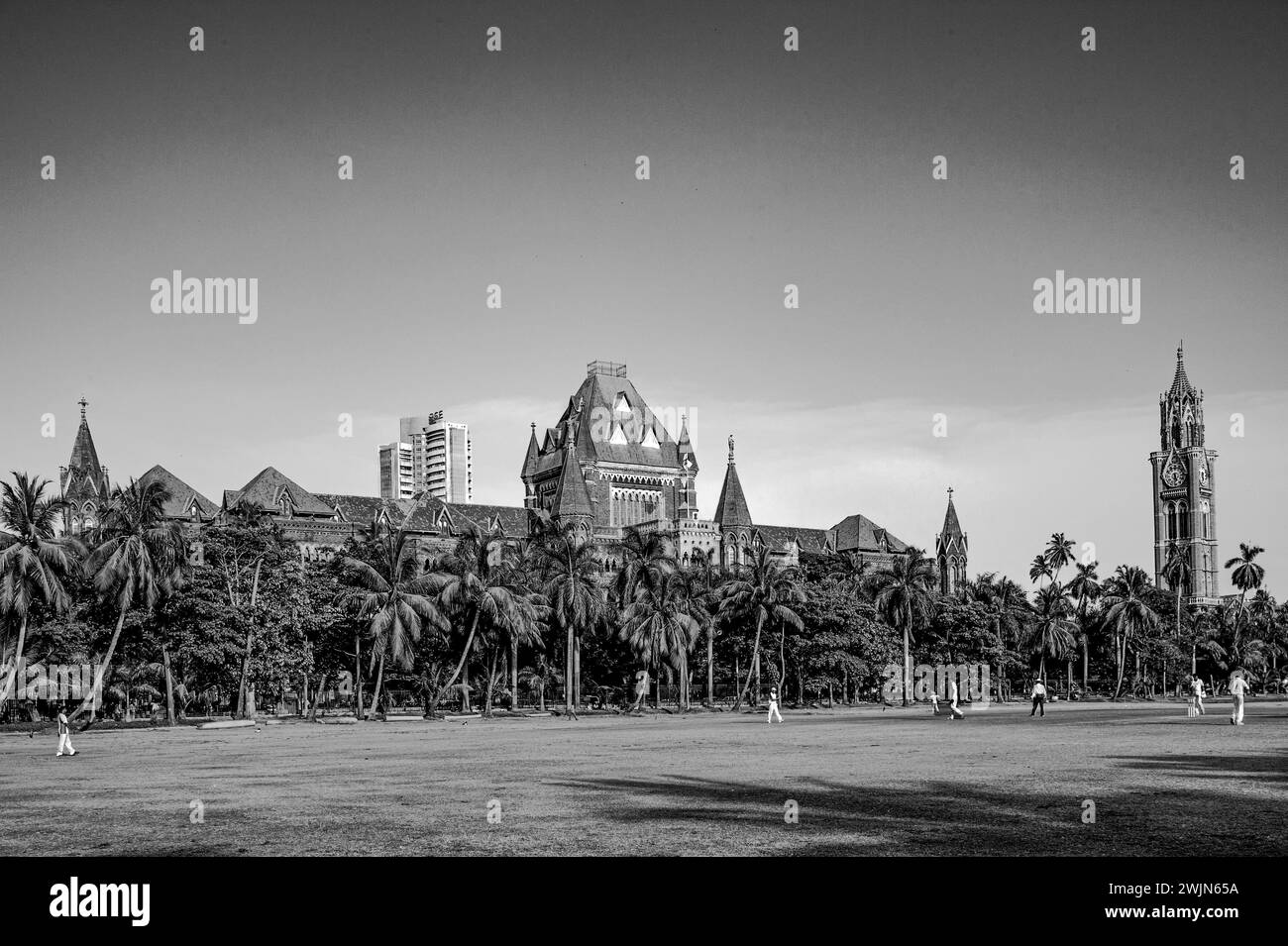 Rajabai clock tower old Black and White Stock Photos & Images - Alamy