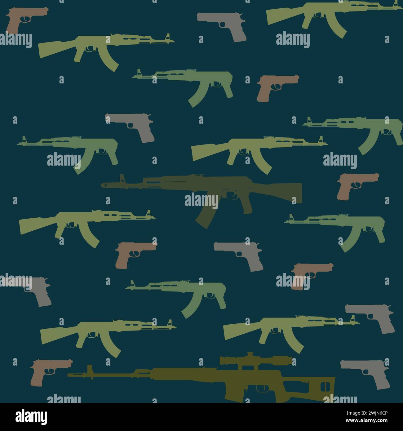 Kalashnikov Russian gun steamless texture. Vector. Eps. Vector ...