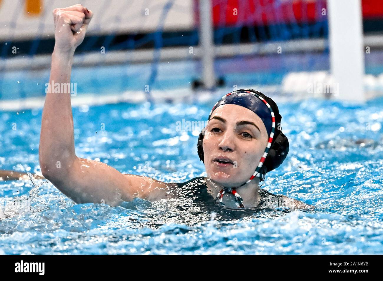 Doha, Qatar. 16th Feb, 2024. Greta Gurisatti of Hungary during the ...