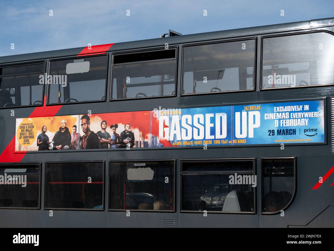 Gassed Up film advertisement on a National Express West Midlands bus ...