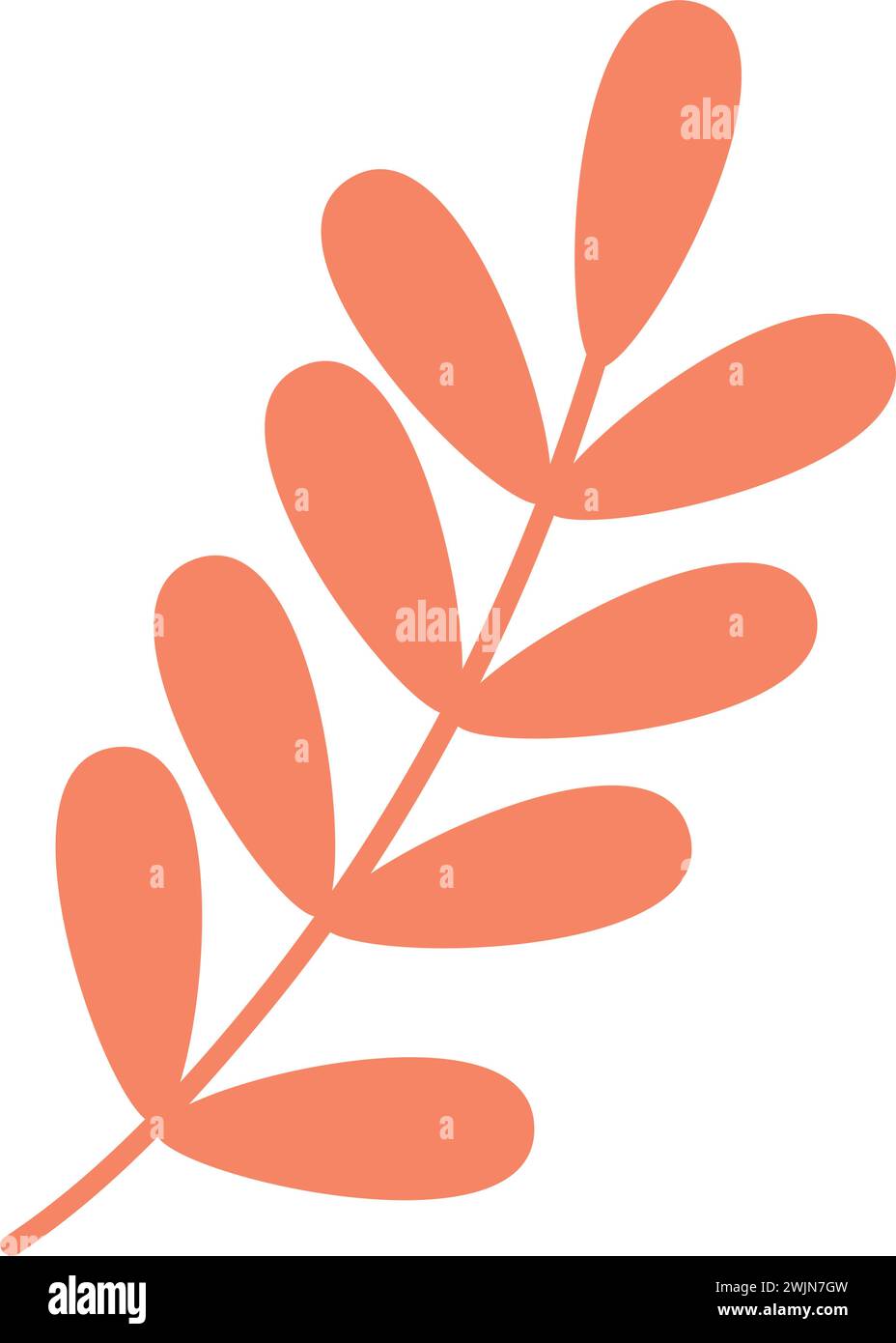 Isolated colored natural leaf icon Vector Stock Vector Image & Art - Alamy