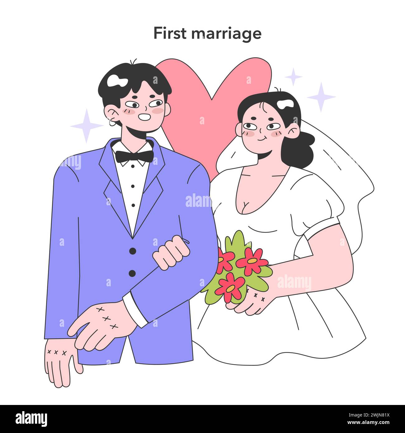 Youth and adulthood years. Life milestones. Young male character ...