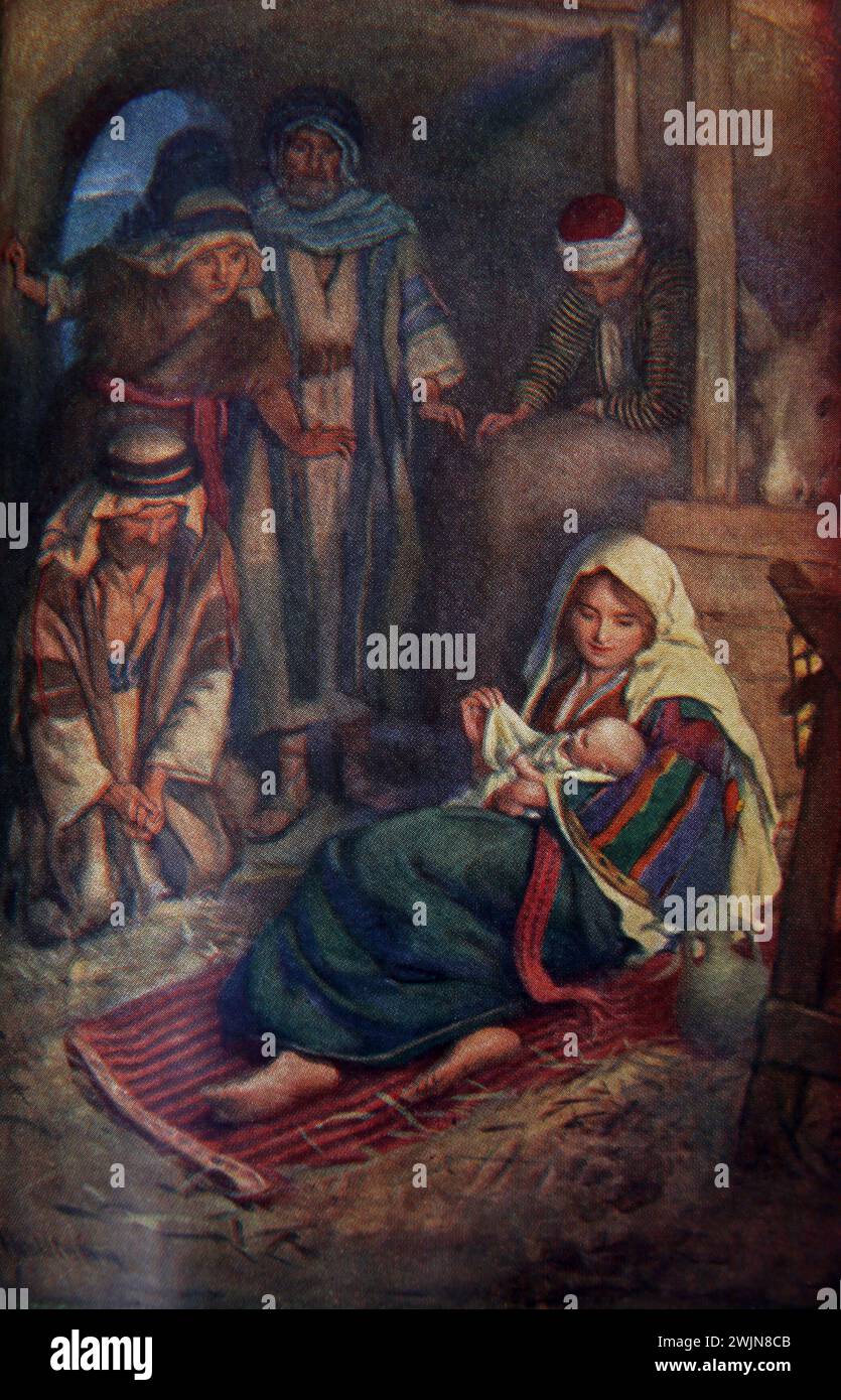 Illustration of The Nativity (Luke ) The Shepherds Came In to See the ...