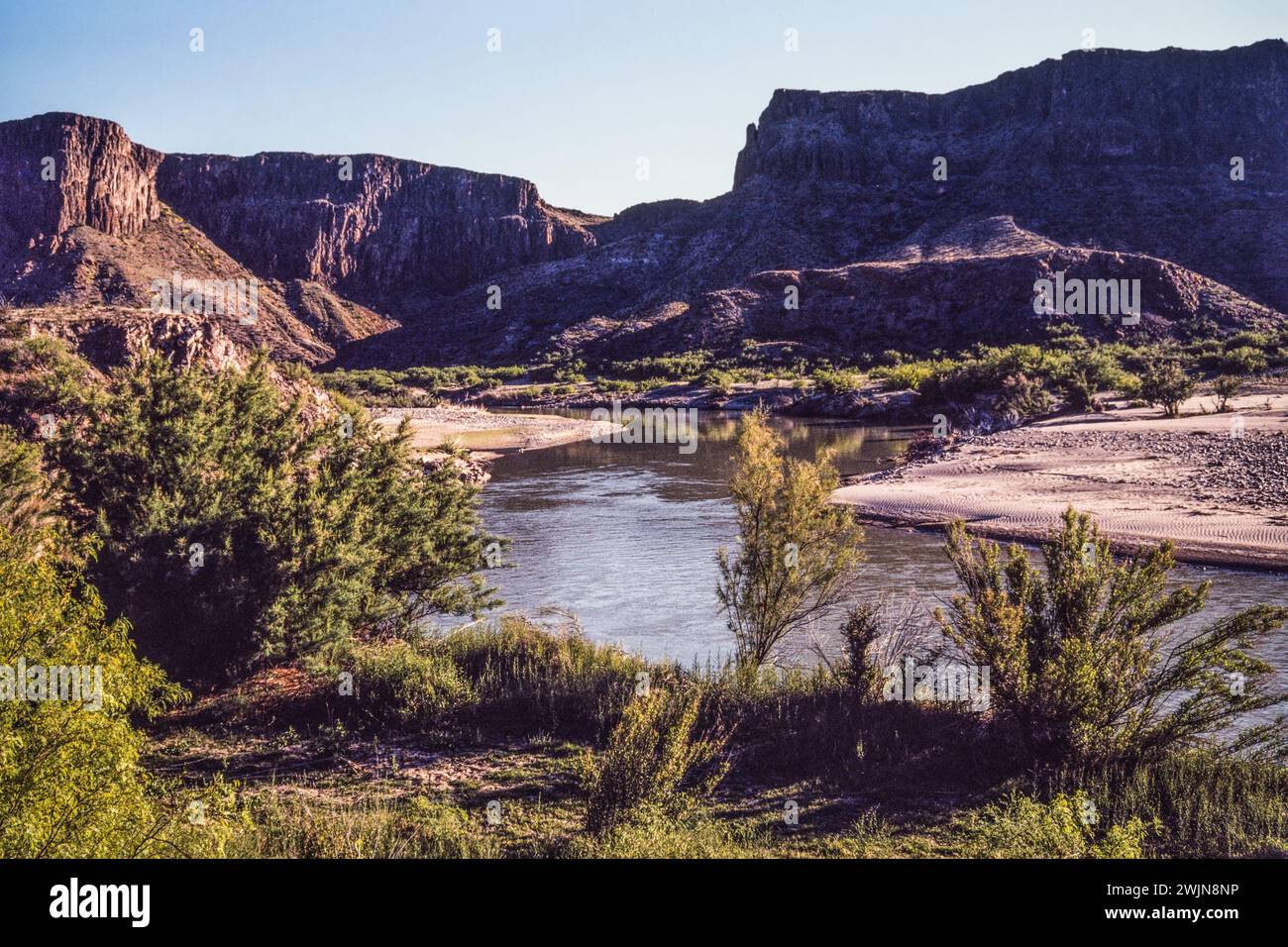 The Rio Grande River in BIg Bend National Park is the international ...