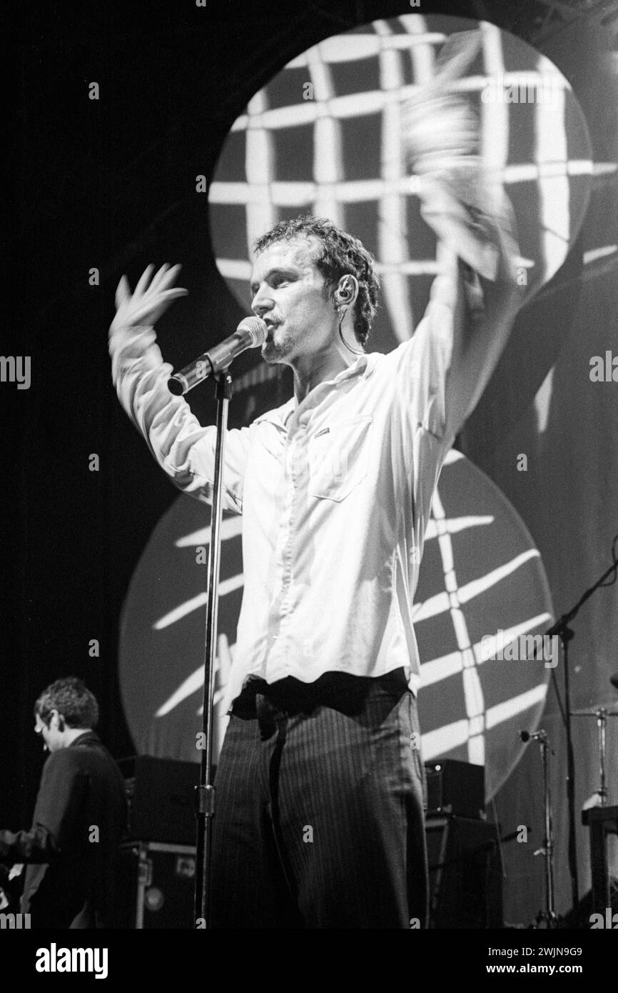 TIM BOOTH, JAMES, 1997: Tim Booth of the UK band James on the Whiplash ...