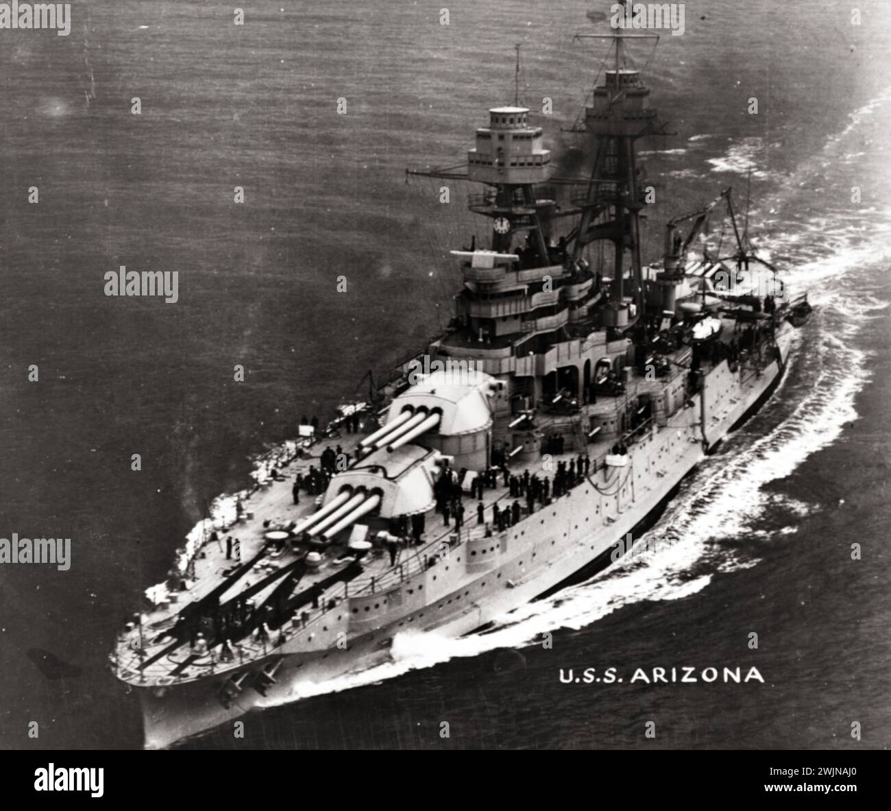 Underway with President Herbert Hoover on board, March 1931. The ...
