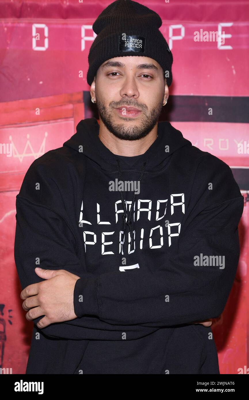 New York, USA. 16th Feb, 2024. Singer Prince Royce poses for pictures ...