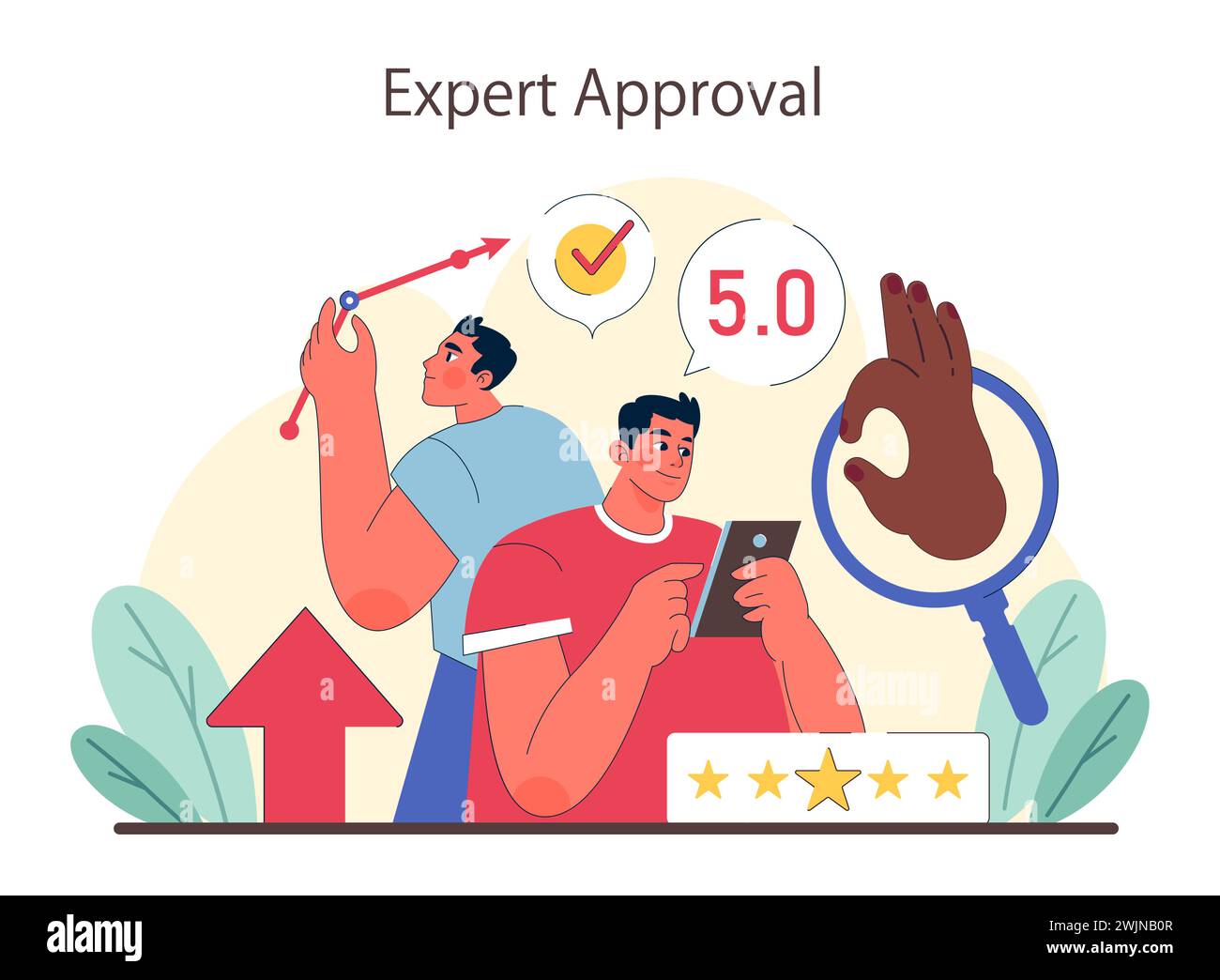Social proof and expert Approval concept. Illustrating the impact of ...