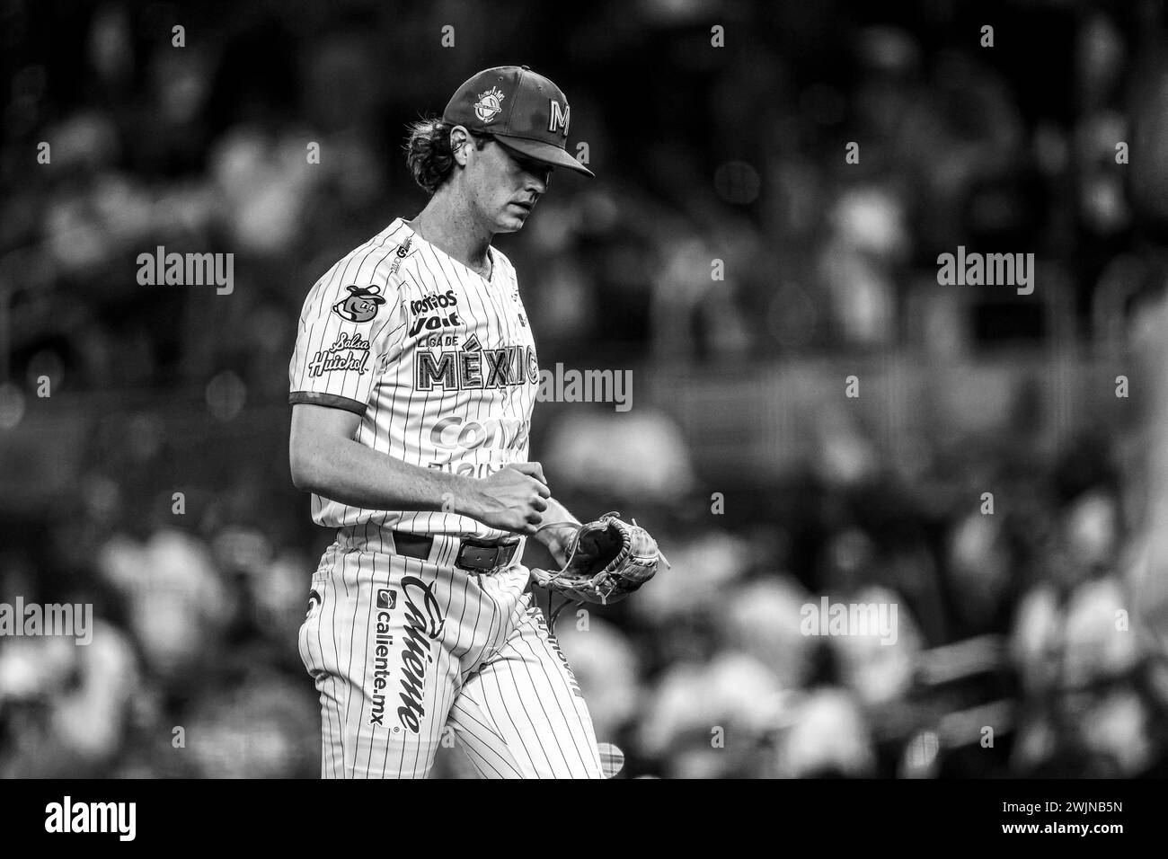 MIAMI, FLORIDA - FEBRUARY 2: Curtis Taylor, pitcher Naranjeros de ...
