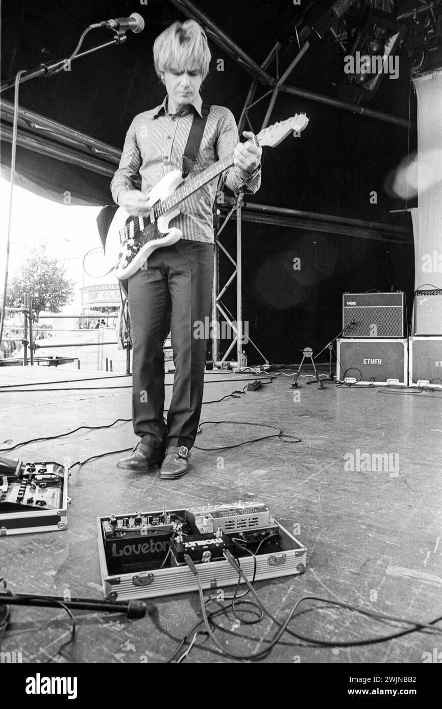 ETHER, CONCERT, 1997: Rory Meredith of the Welsh band Ether playing at ...