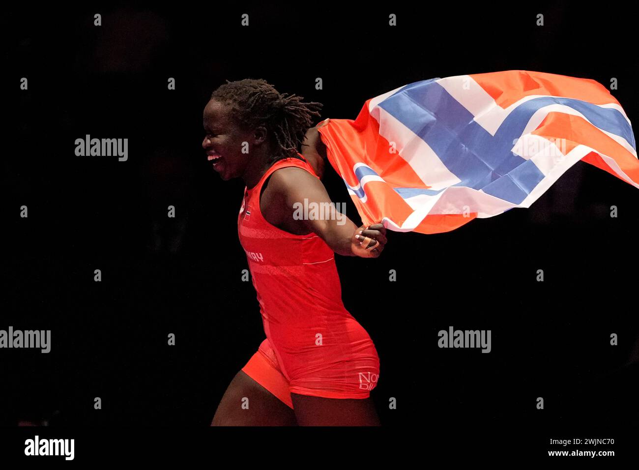 Norway's Grace Bullen celebrates after defeating Germany's Luisa ...