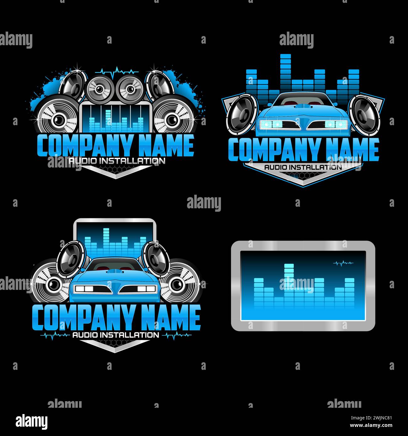 Car subwoofer Stock Vector Images - Alamy