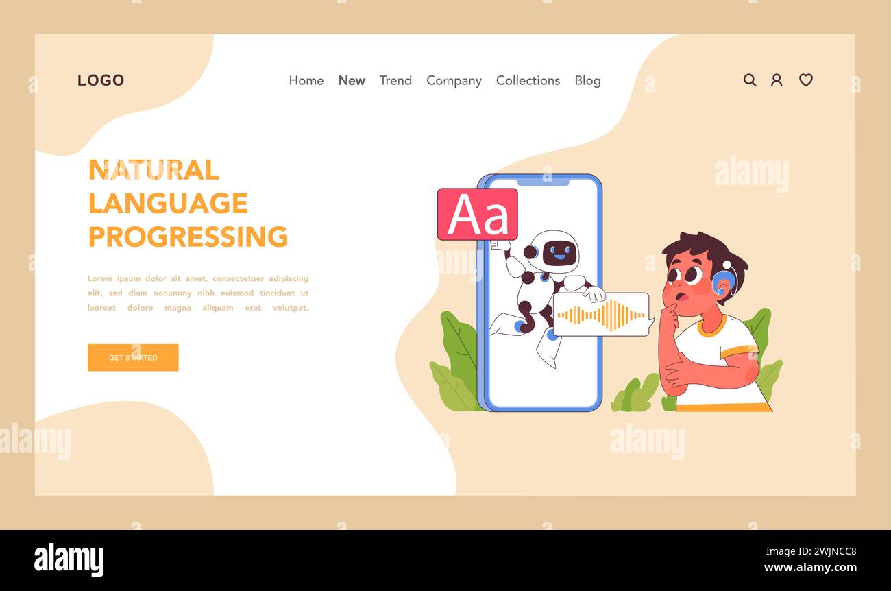 AI in education exploring natural language processing, with a robot ...