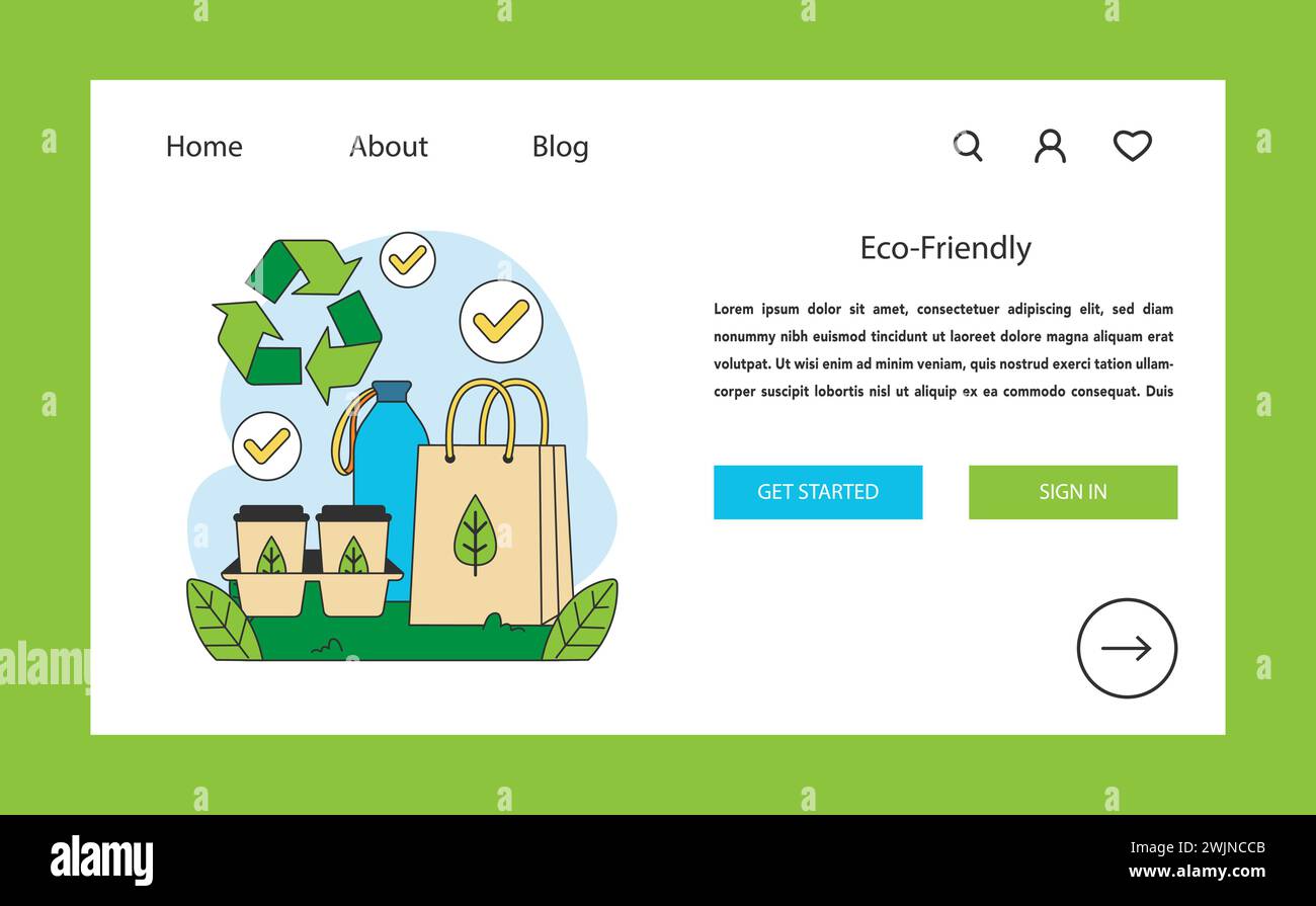 Eco-Friendly concept. Showcases sustainable consumer choices with ...