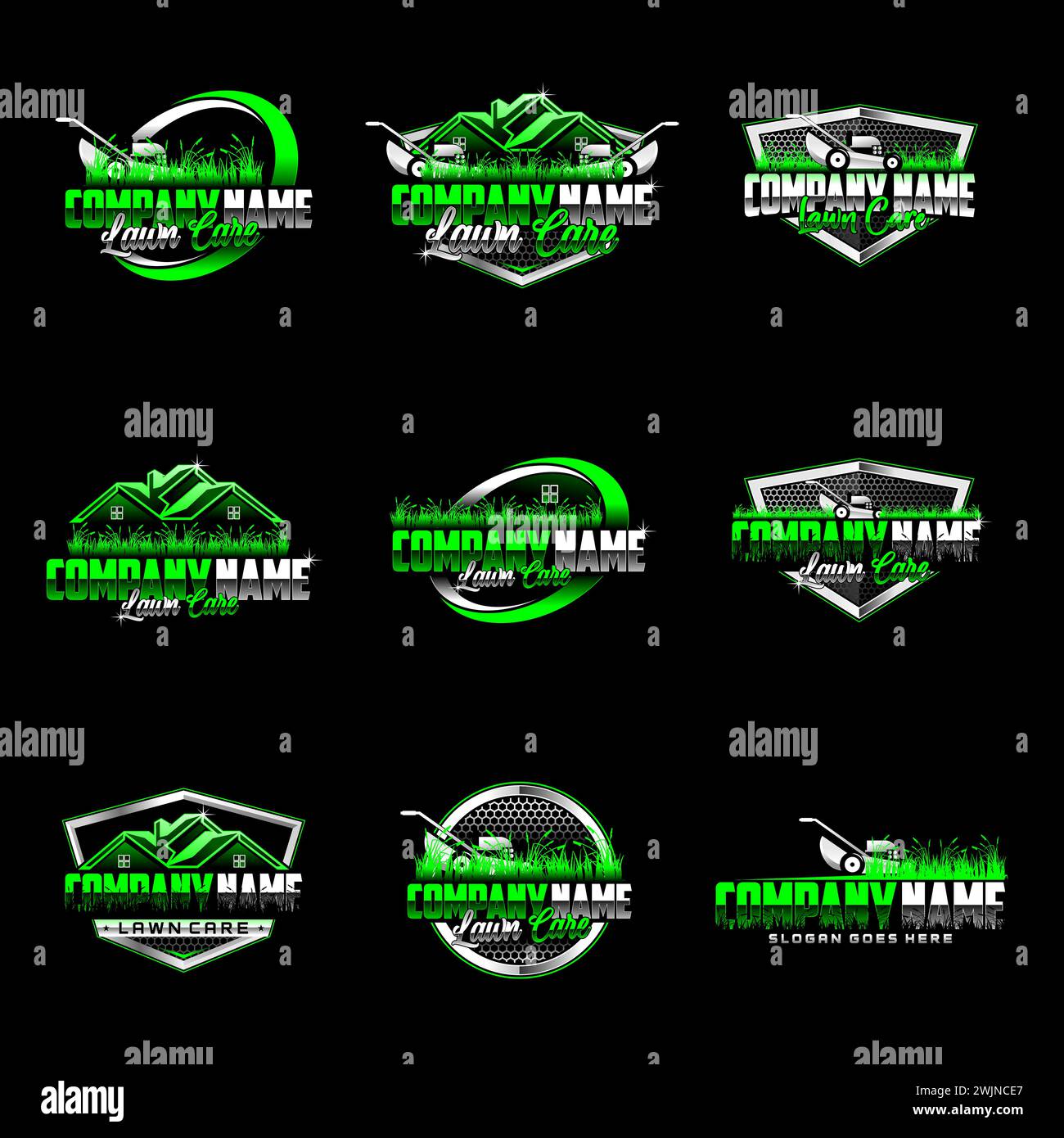 Lawn service Stock Vector Images - Alamy