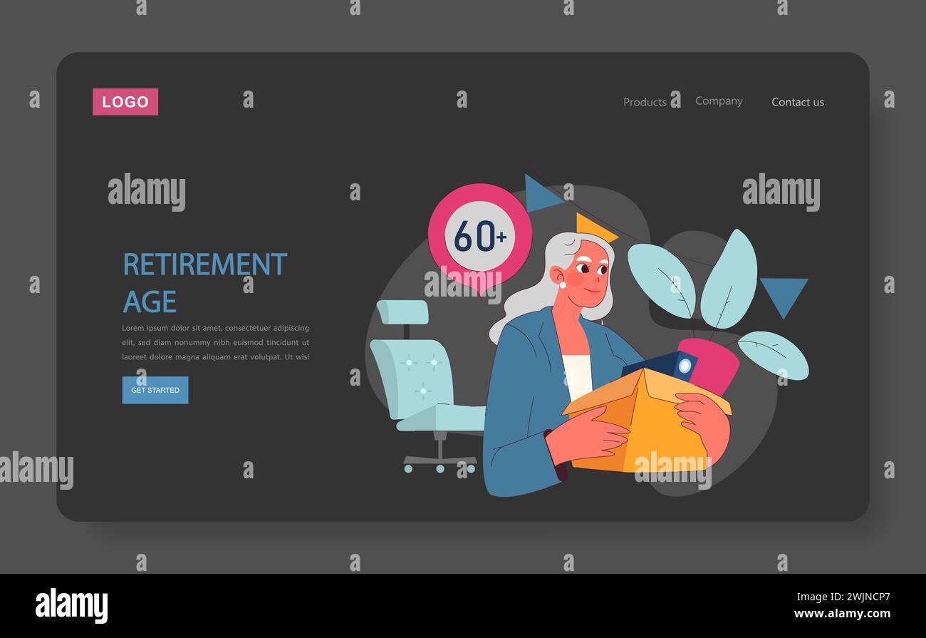 Embracing Retirement Age concept. A content senior transitions to ...