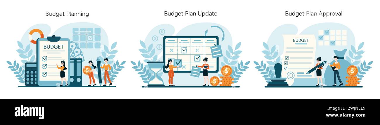 Budget Management set. From planning to approval, a detailed financial ...