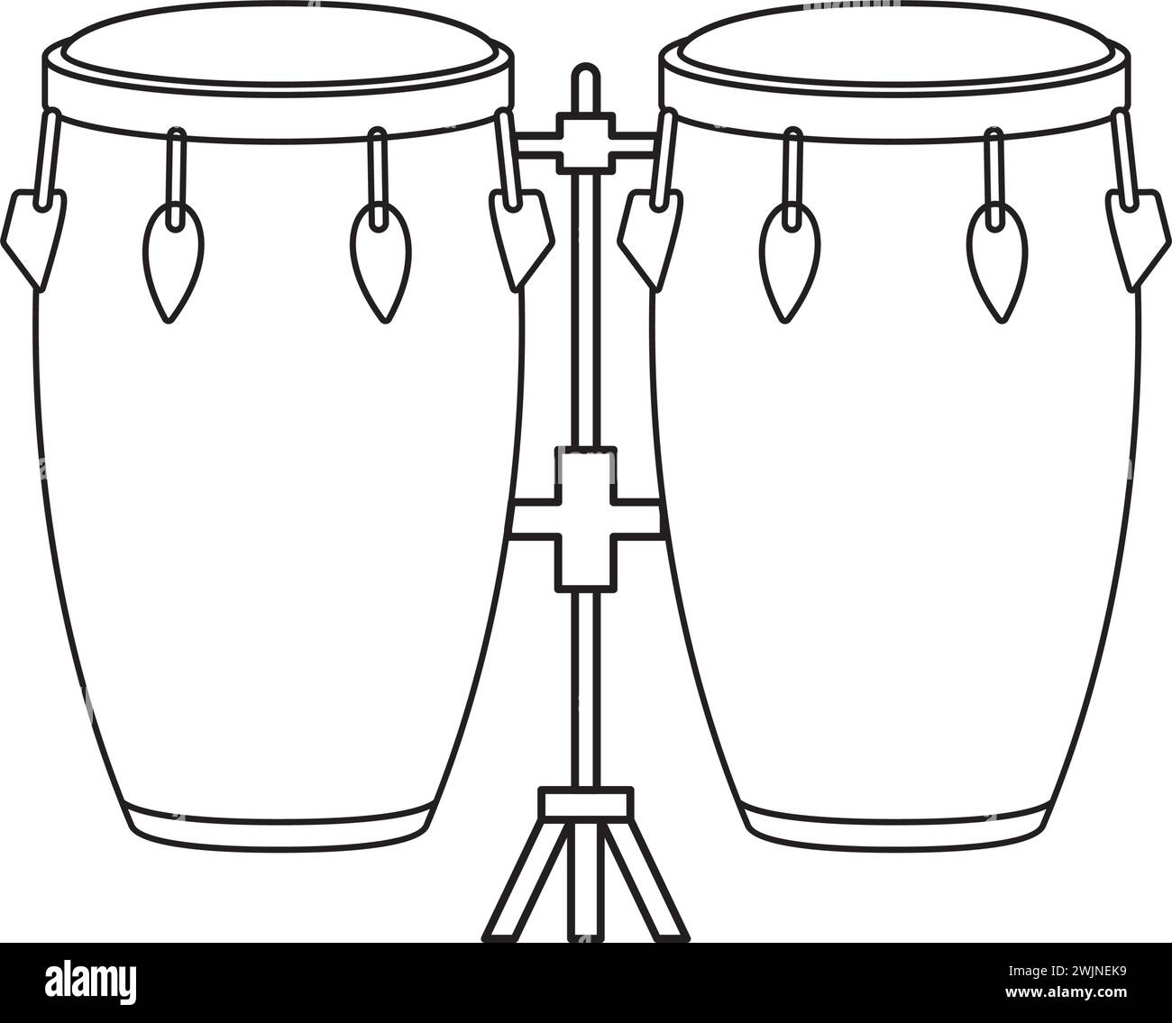 Pair of drums Black and White Stock Photos & Images - Alamy