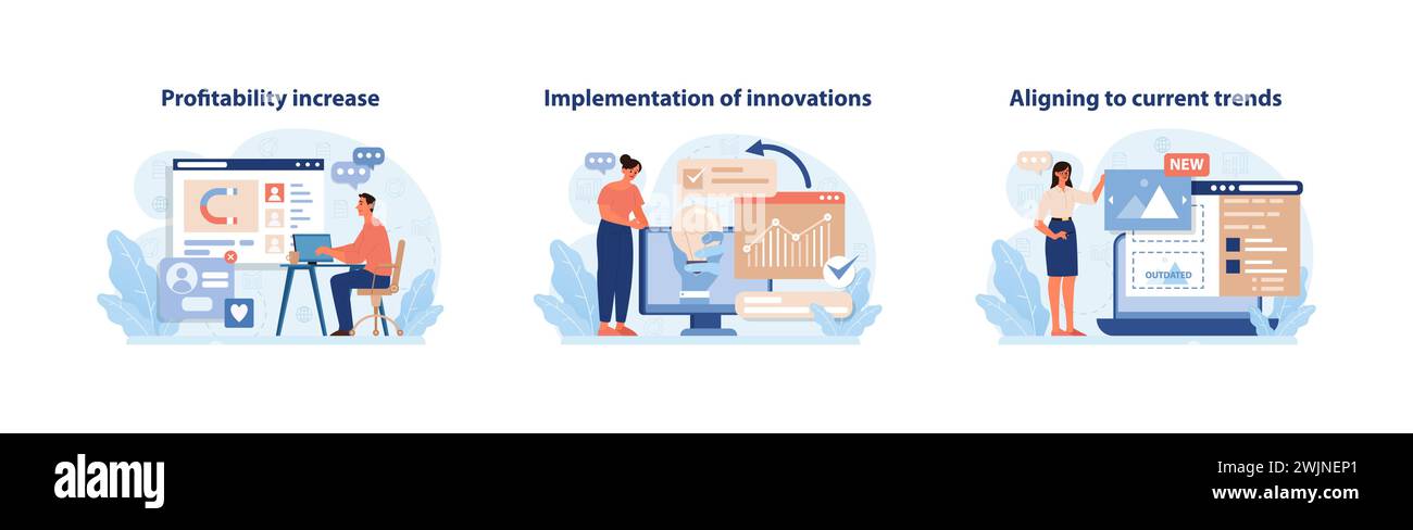 Rebranding strategies Stock Vector Images - Alamy