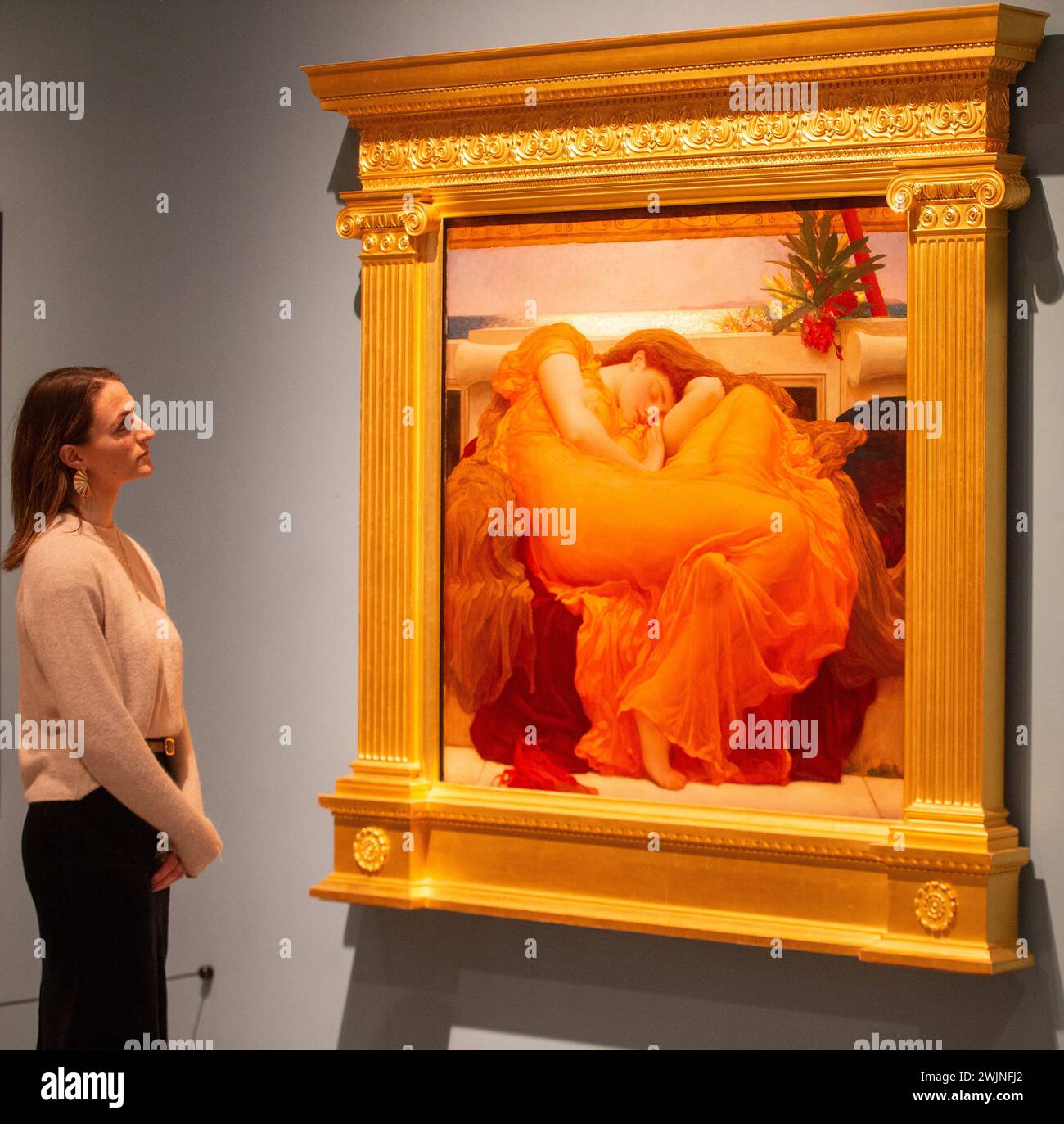 Lord leighton painting hi-res stock photography and images - Alamy