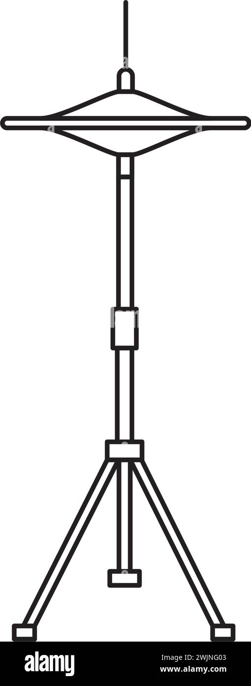 Isolated cymbals musical instrument icon Flat design Vector Stock ...