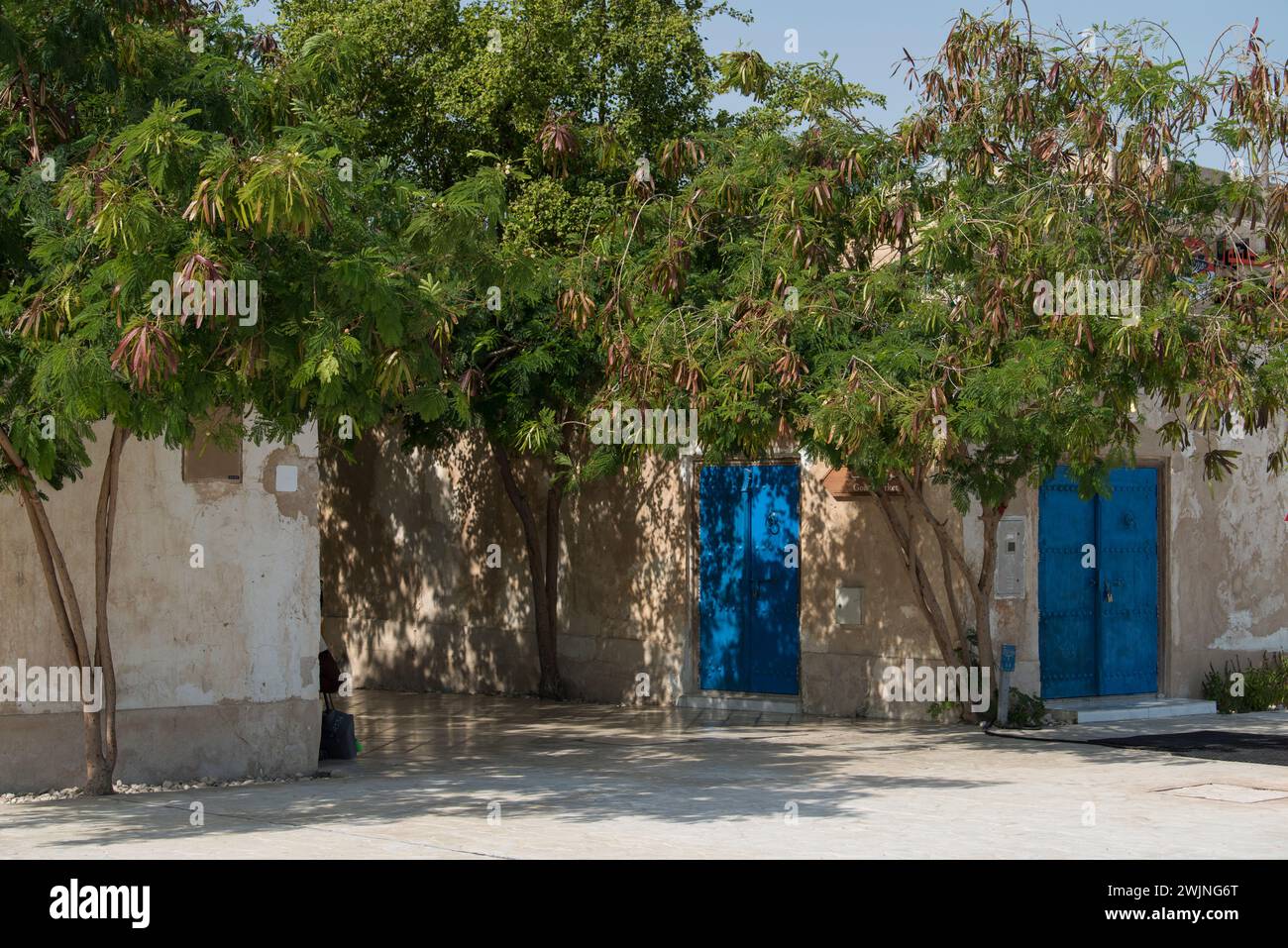 Doha ,Qatar-April 20,2023: Al Wakrah Market is built in a traditional ...