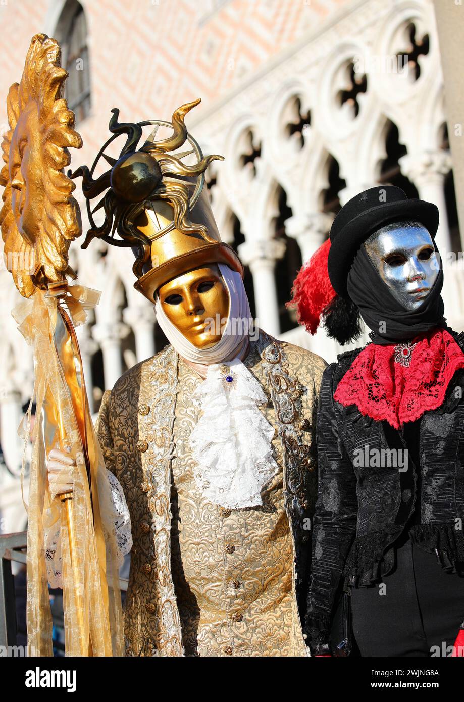 Venice carnival sun costume hi-res stock photography and images - Alamy