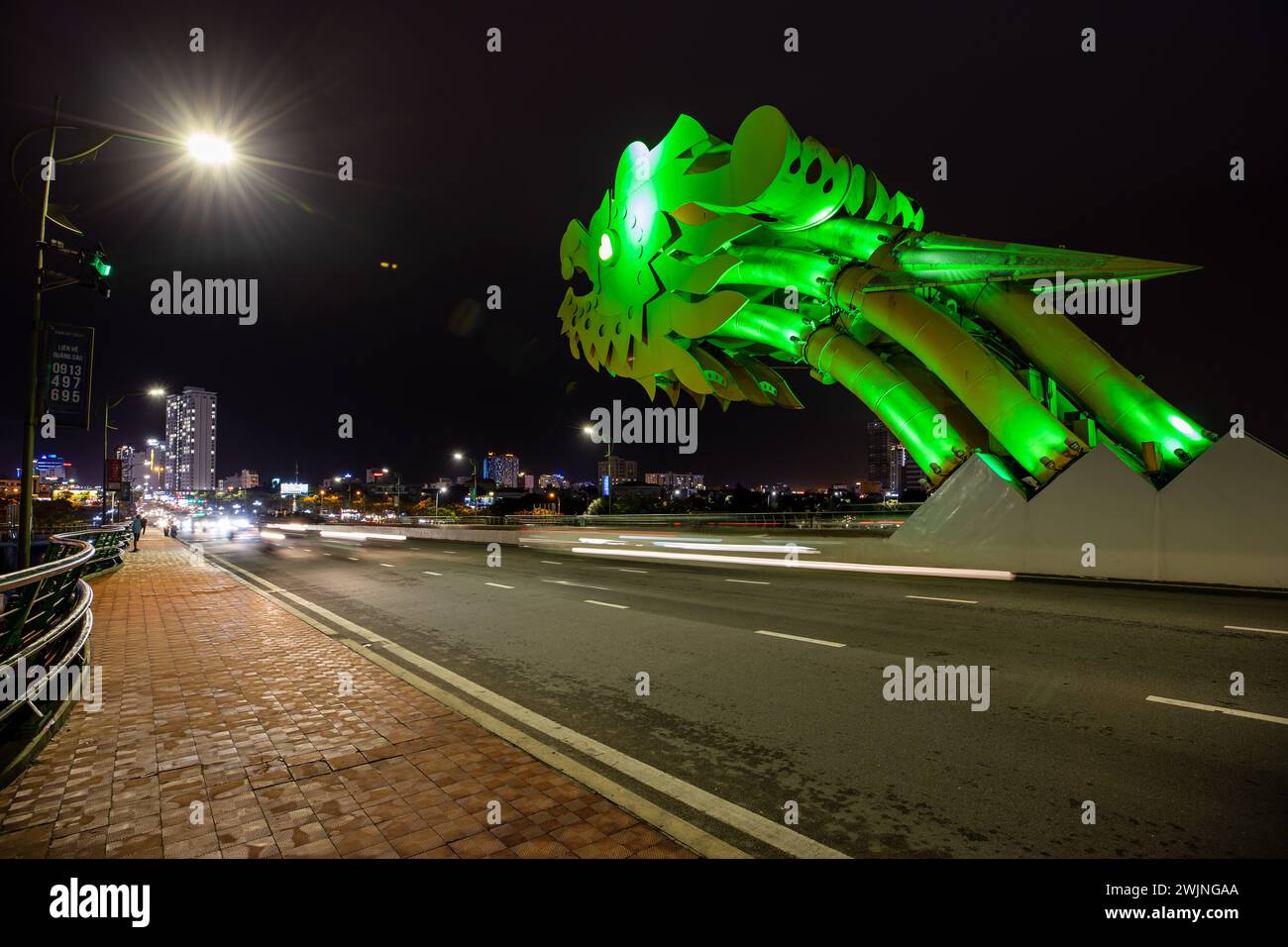 The Dragon bridge of Da Nang in Vietnam Stock Photo - Alamy