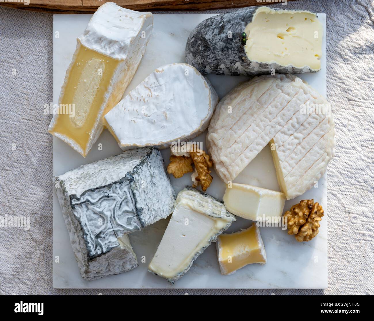 French cheeses collection, Perail les Buissieres sheep cheese ...
