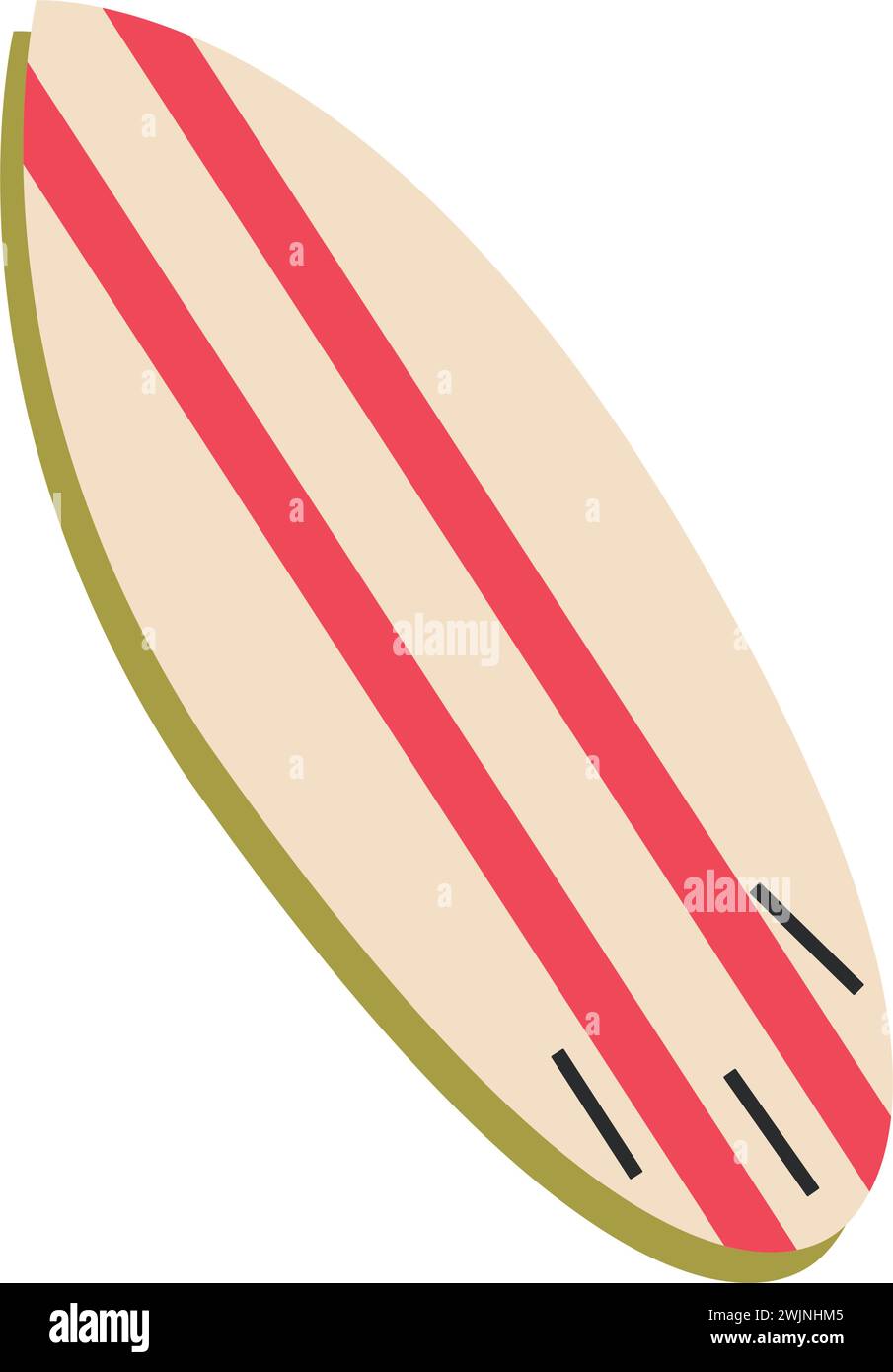 Isolated colored summer surfboard icon Vector Stock Vector Image & Art - Alamy